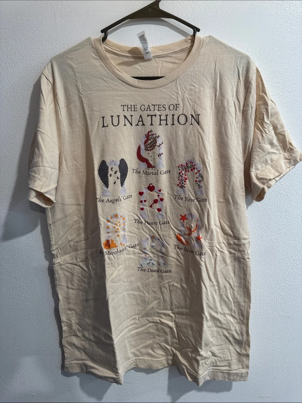 Bella Canvas | Tops | Bella Canvas Cream The Gates Of Lunathion Graphic ...